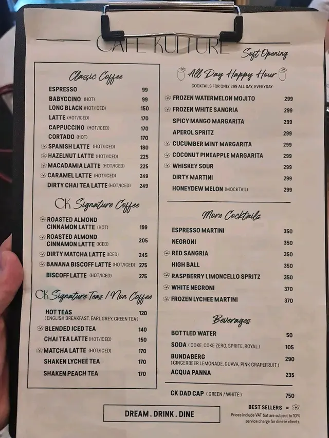 Cafe Kulture - Western variety Coffee in Greenhills Metro Manila ...