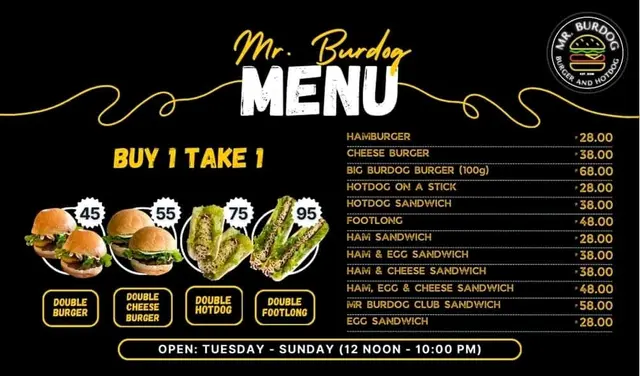 Mr. BURDOG Burger n Hotdog Station - Filipino Burgers / Sandwiches in ...