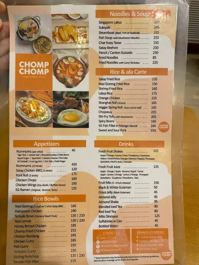 Chomp Chomp – Metro ManilaSampaloc的Multi-Cuisine | OpenRice Philippines開飯喇