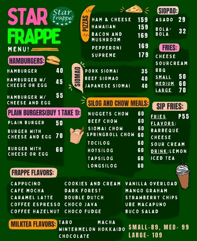 Star Frappe Snack Bar and Cafe - Filipino Coffee in Moonwalk Metro ...