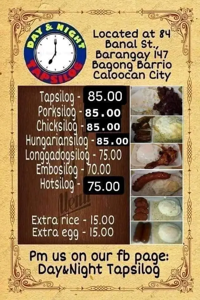 Day & Night Tapsilogan - Filipino in Bagong Barrio West Metro Manila ...