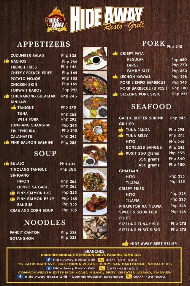 Hide Away Resto Grill - Commonwealth Extension - Filipino in Novaliches ...