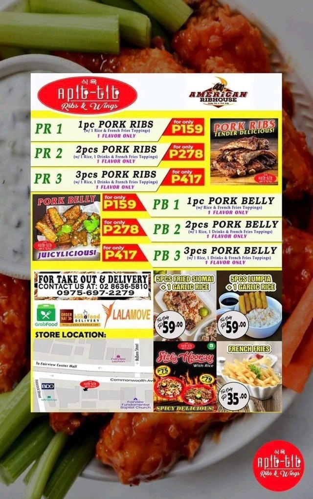Apit-Tit Ribs and Wings - American in Manggahan (Quezon City) Metro ...