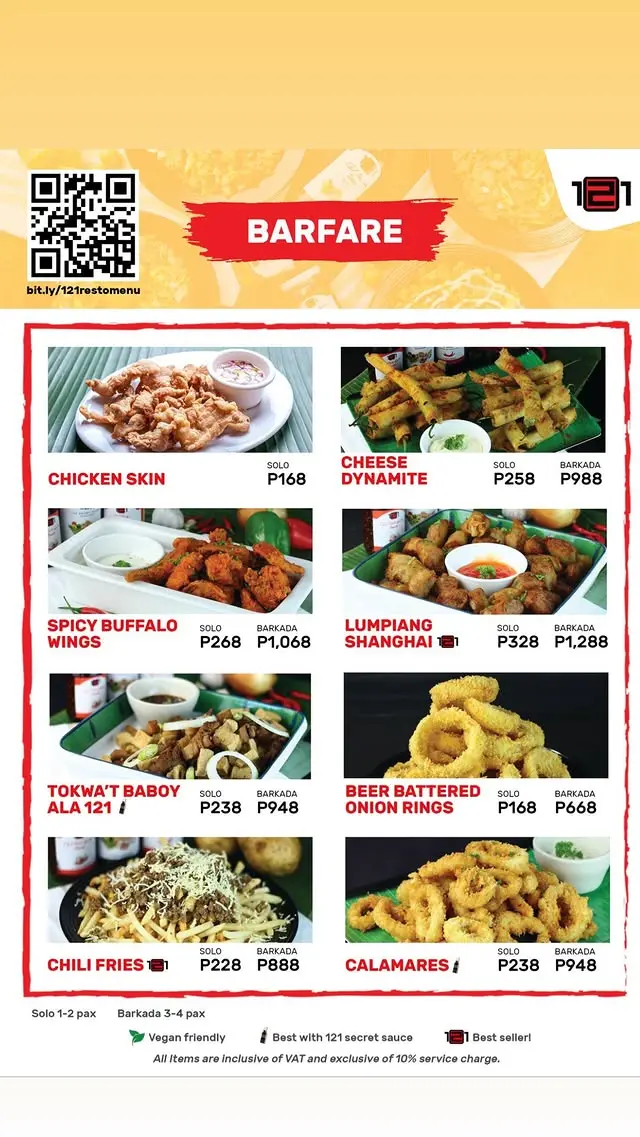 121 Restaurant - Filipino in Fort Bonifacio BGC Metro Manila | OpenRice ...
