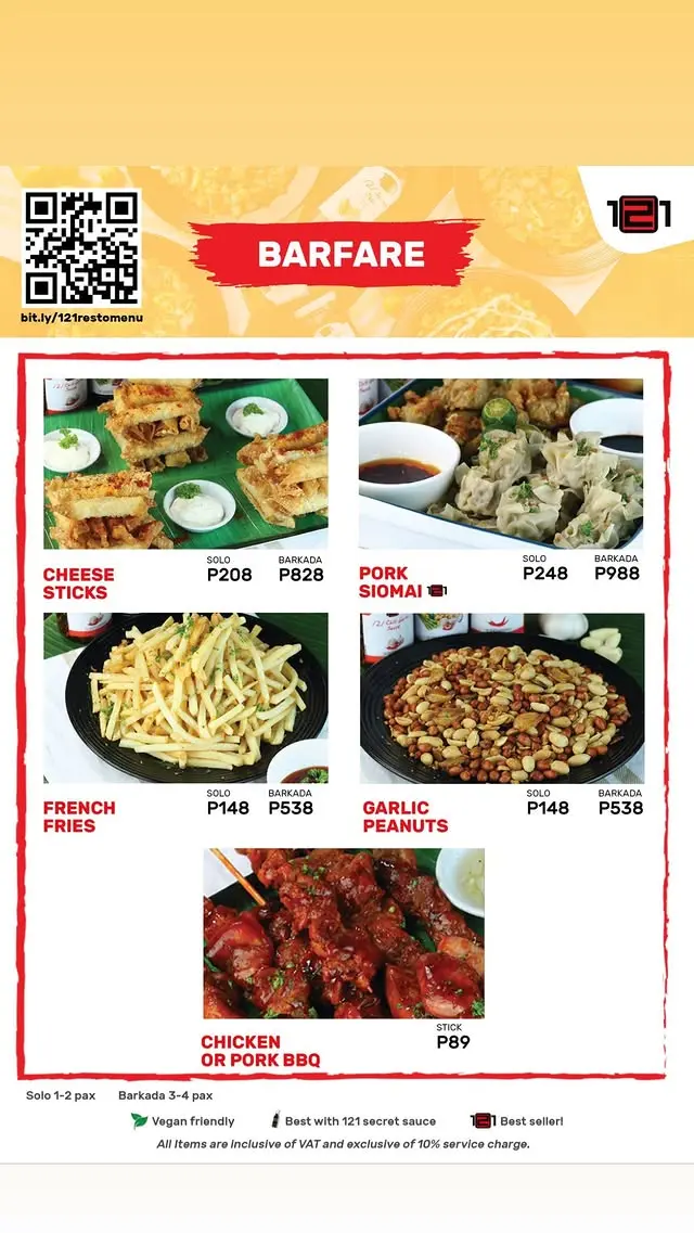 121 Restaurant - Filipino in Fort Bonifacio BGC Metro Manila | OpenRice ...