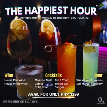 O2 Rooftop Bar - Multi-Cuisine in Fort Bonifacio BGC Metro Manila ...